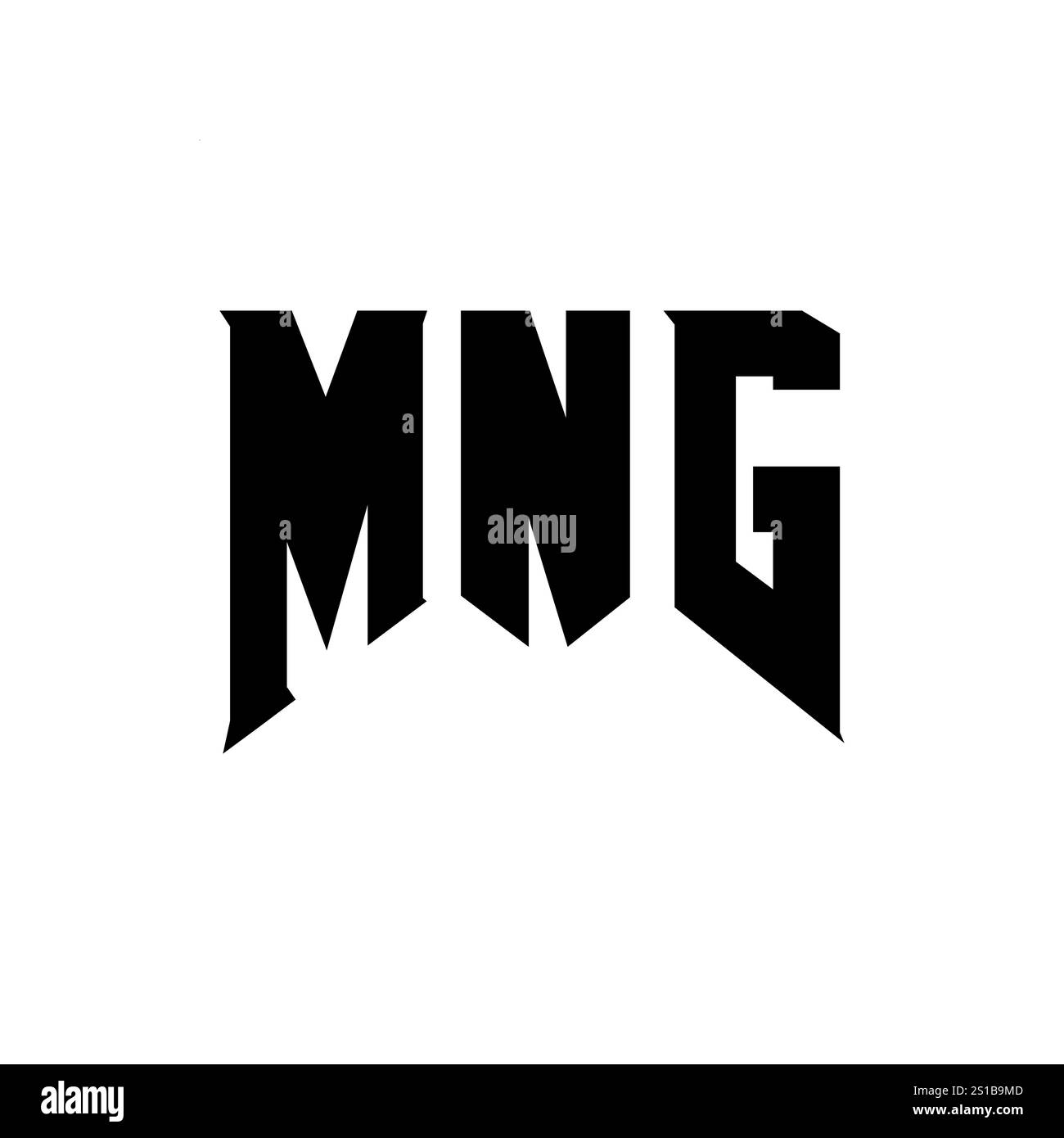 Mng logo design Stock Vector Images - Alamy
