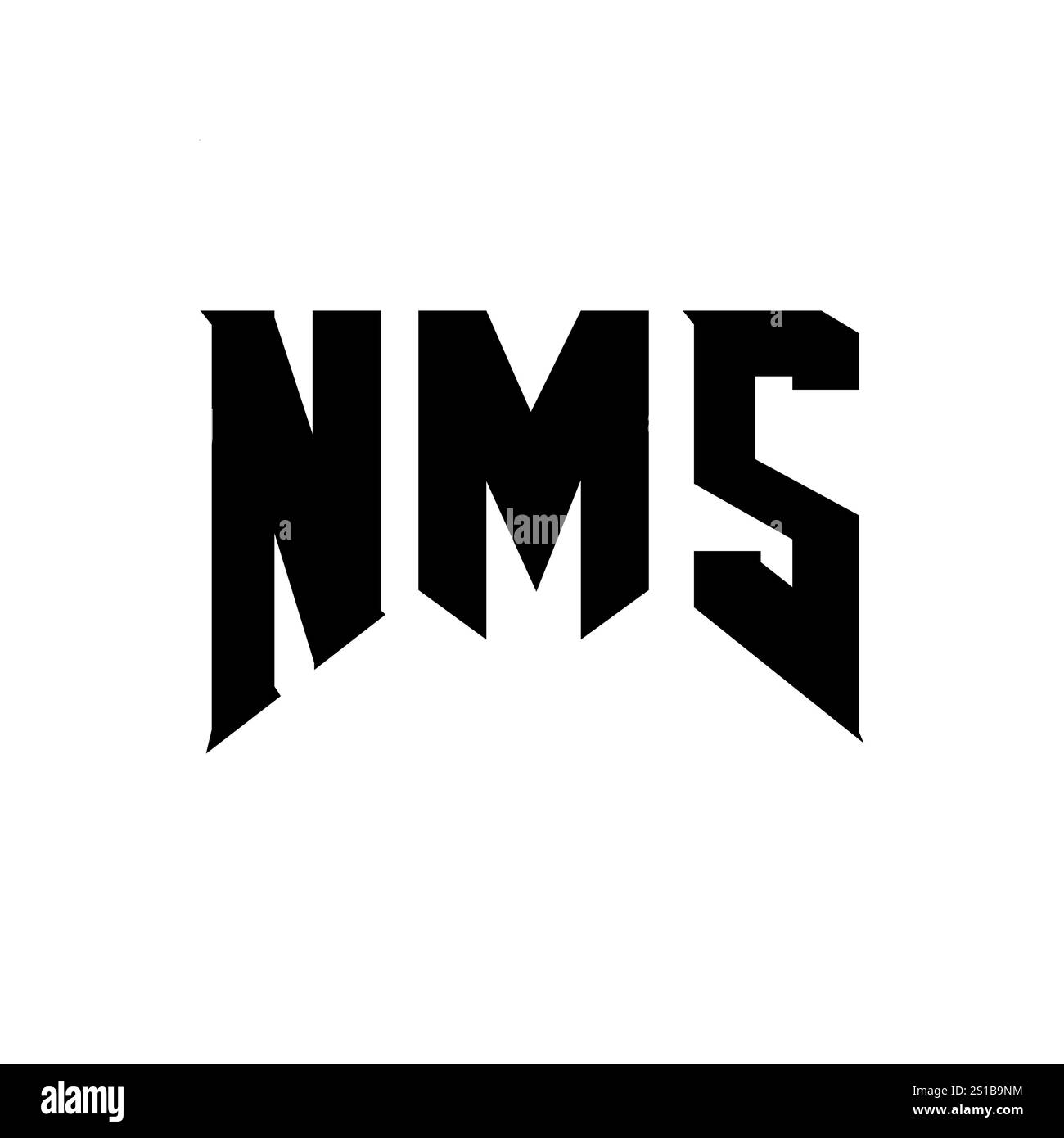 NMS letter logo design for technology company. NMS logo design black ...