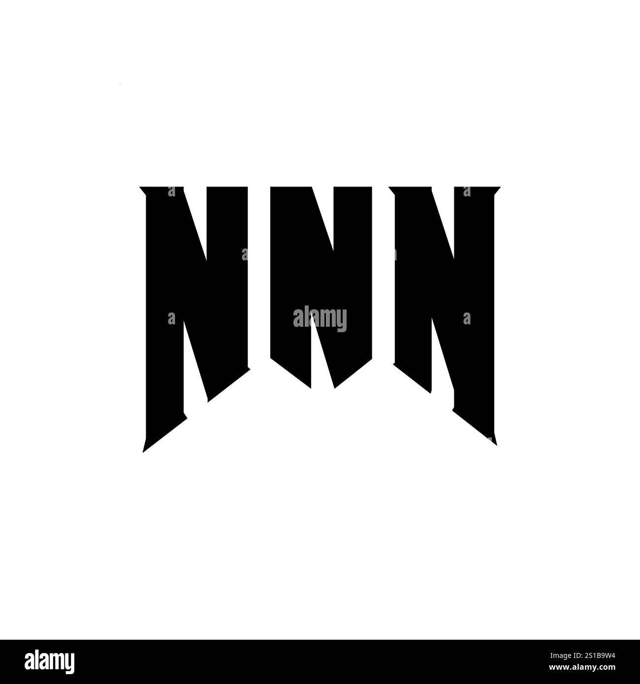 NNN letter logo design for technology company. NNN logo design black ...
