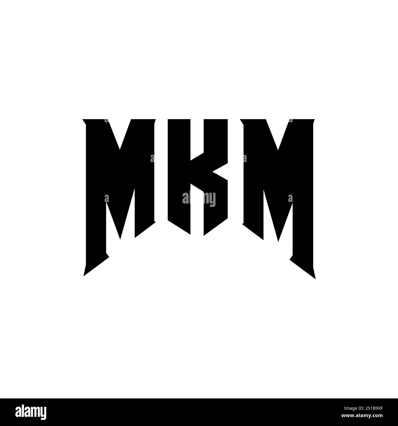 MKM letter logo design for technology company. MKM logo design black ...