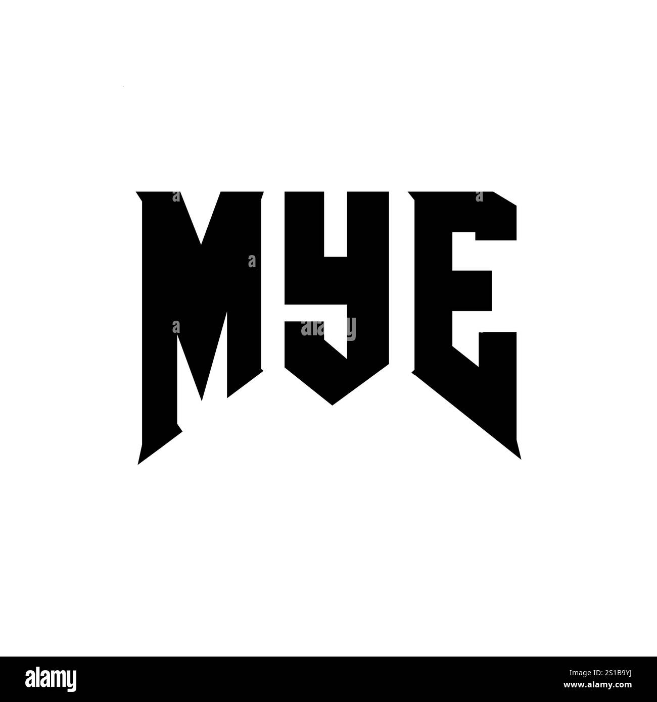 MYE letter logo design for technology company. MYE logo design black ...