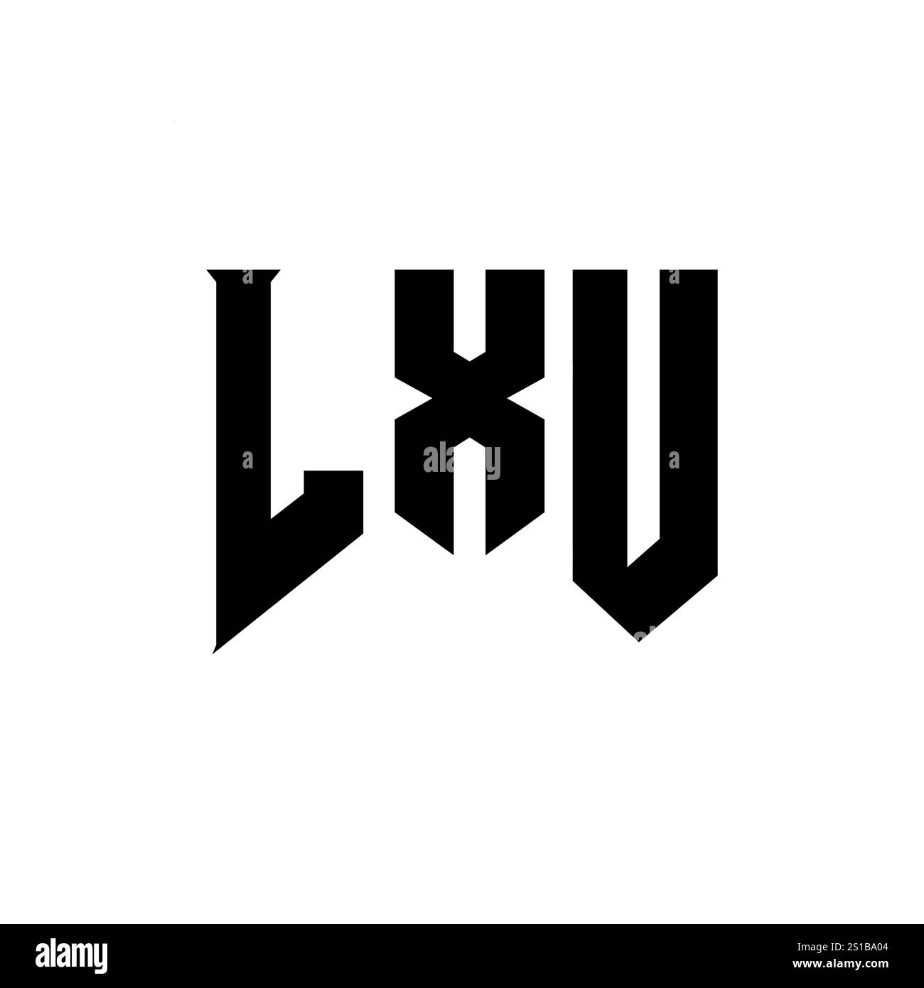 Lxu logo design hi-res stock photography and images - Alamy