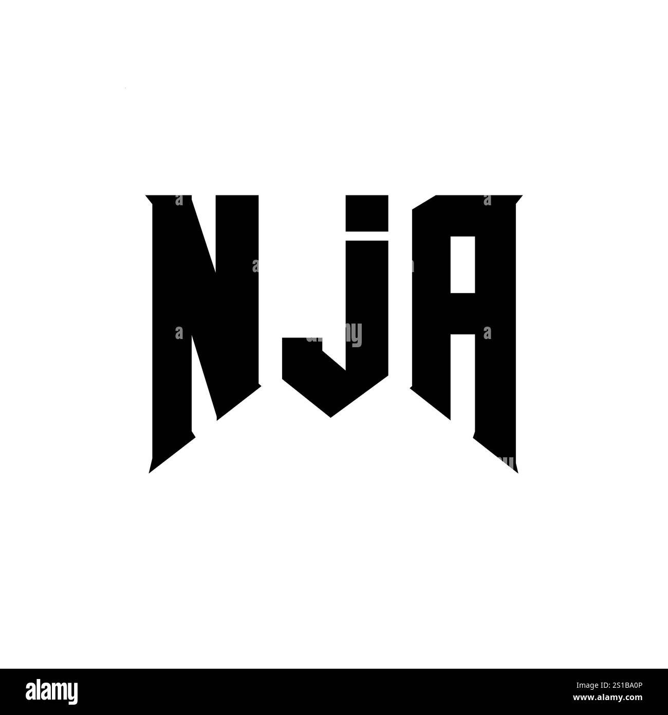Nja logo design hi-res stock photography and images - Alamy