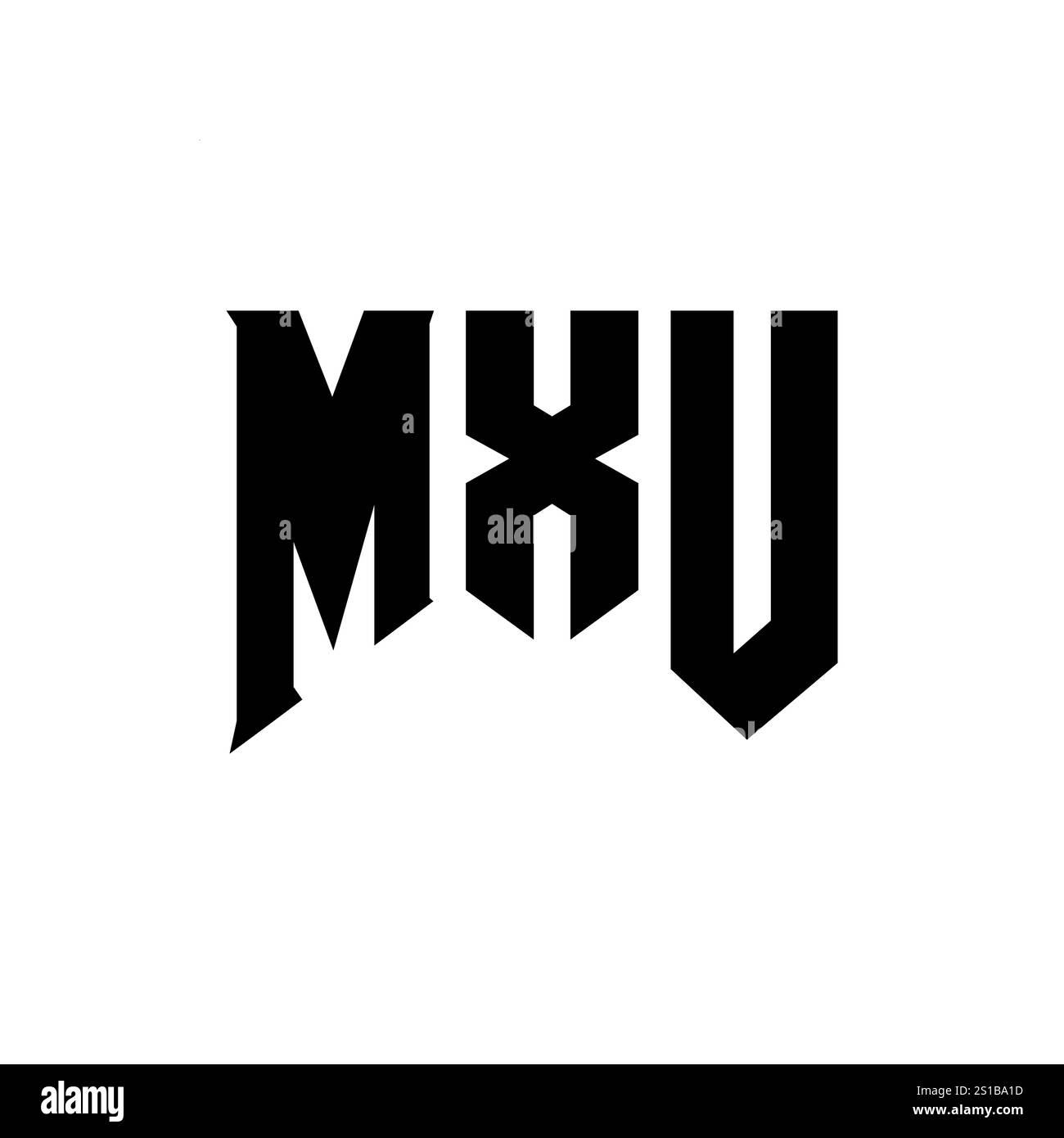 Mxu logo design hi-res stock photography and images - Alamy