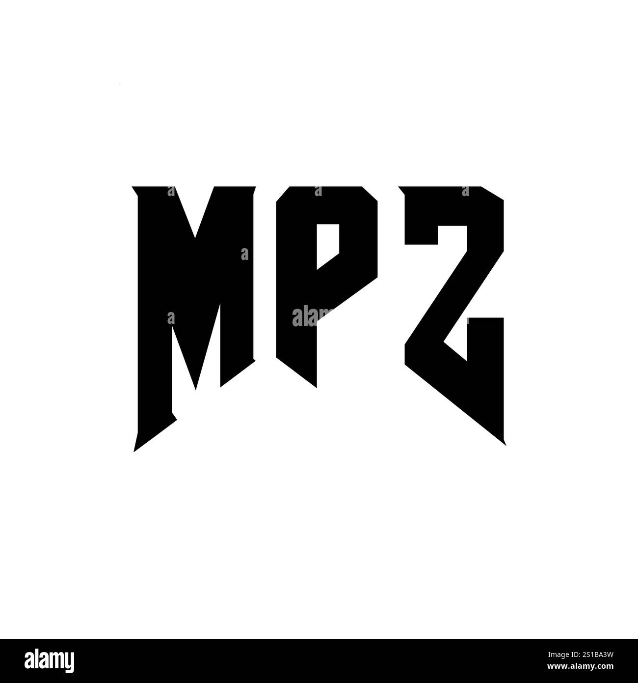 MPZ letter logo design for technology company. MPZ logo design black ...