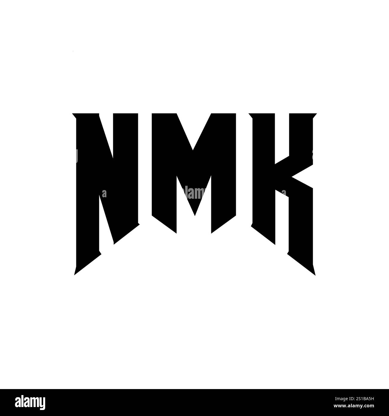 NMK letter logo design for technology company. NMK logo design black ...