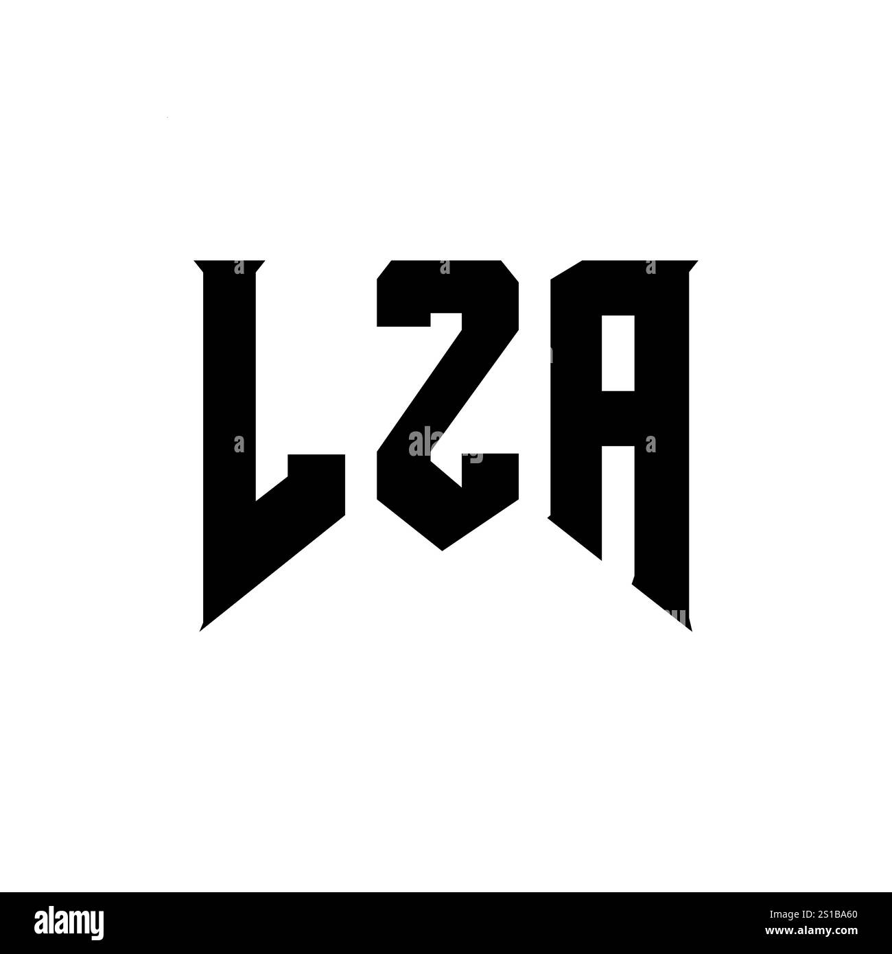 LZA letter logo design for technology company. LZA logo design black ...