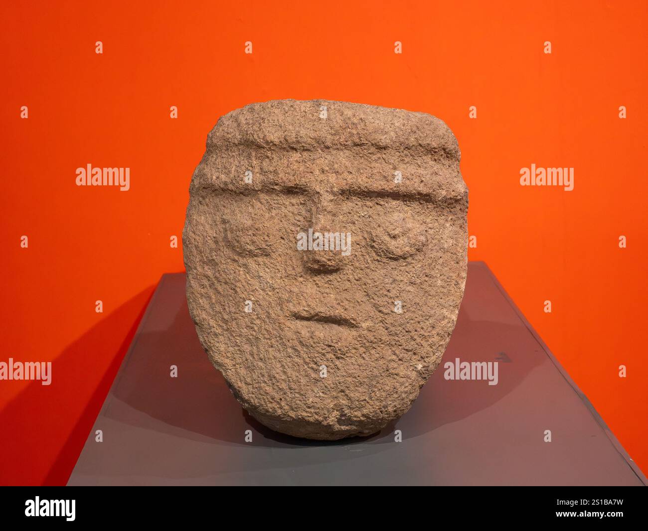 Huaraz, Ancash, Peru - July 26 2024: Head of a Monolith Representing a ...