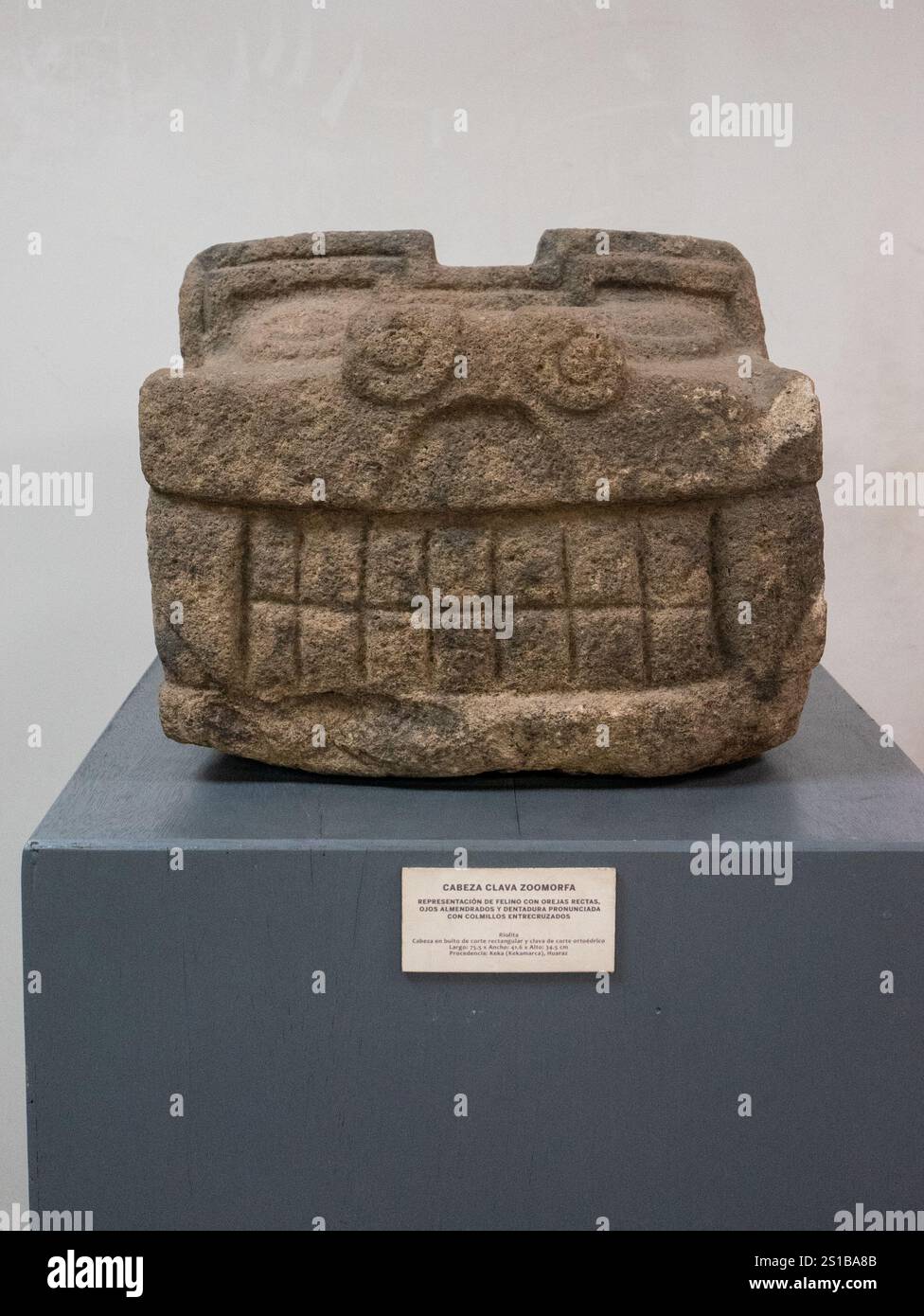 Huaraz, Ancash, Peru - July 26 2024: Head of a Monolith Representing a ...