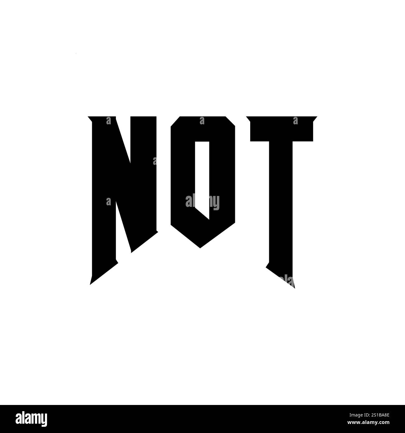 NOT letter logo design for technology company. NOT logo design black ...