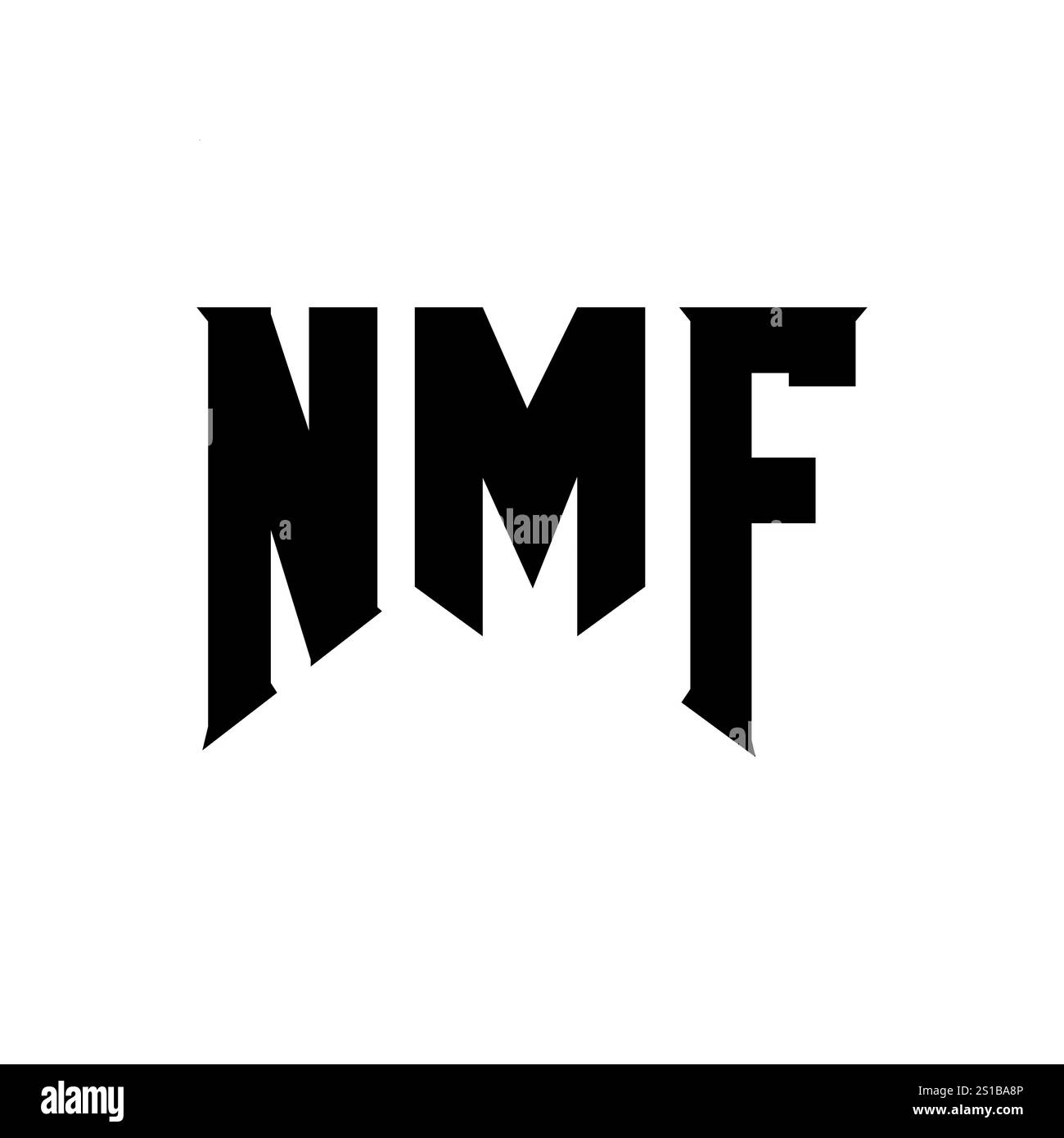 NMF letter logo design for technology company. NMF logo design black ...