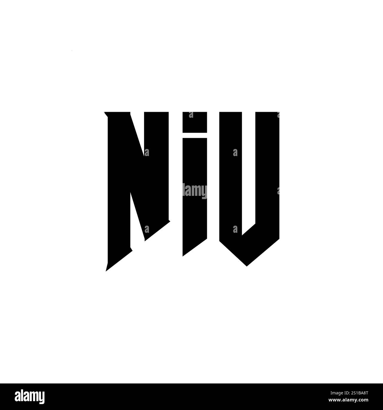 NIU letter logo design for technology company. NIU logo design black ...