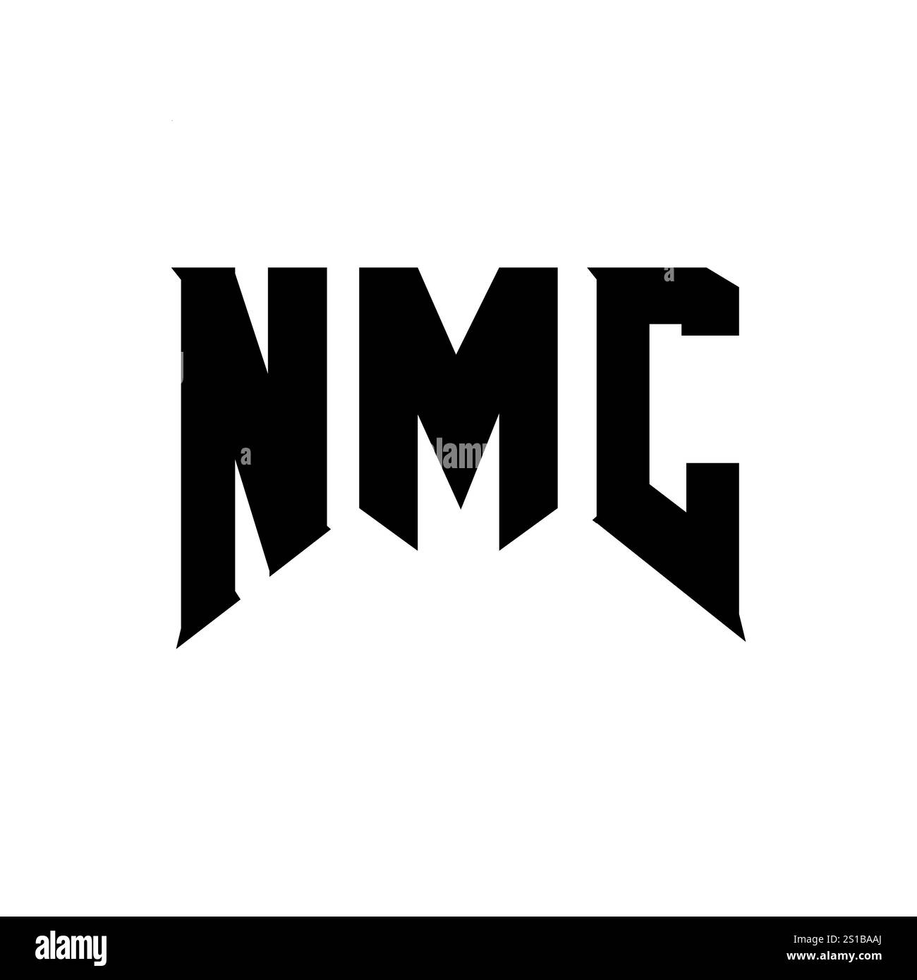 NMC letter logo design for technology company. NMC logo design black ...
