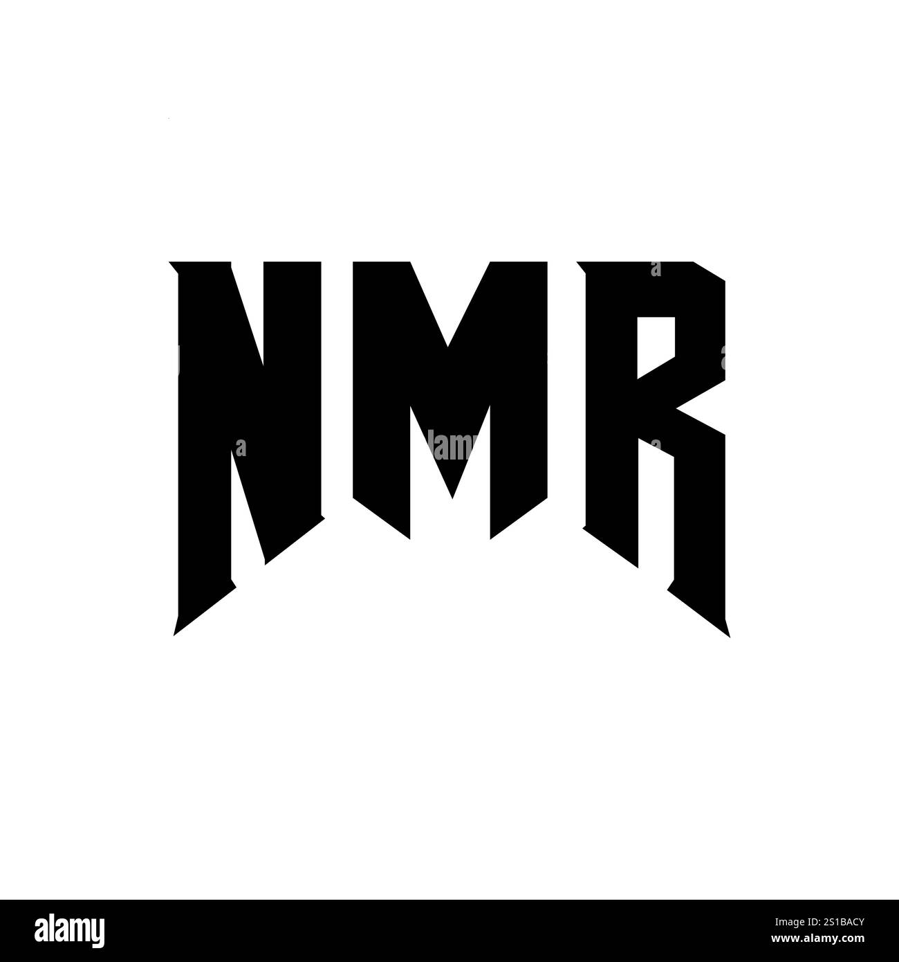 NMR letter logo design for technology company. NMR logo design black ...