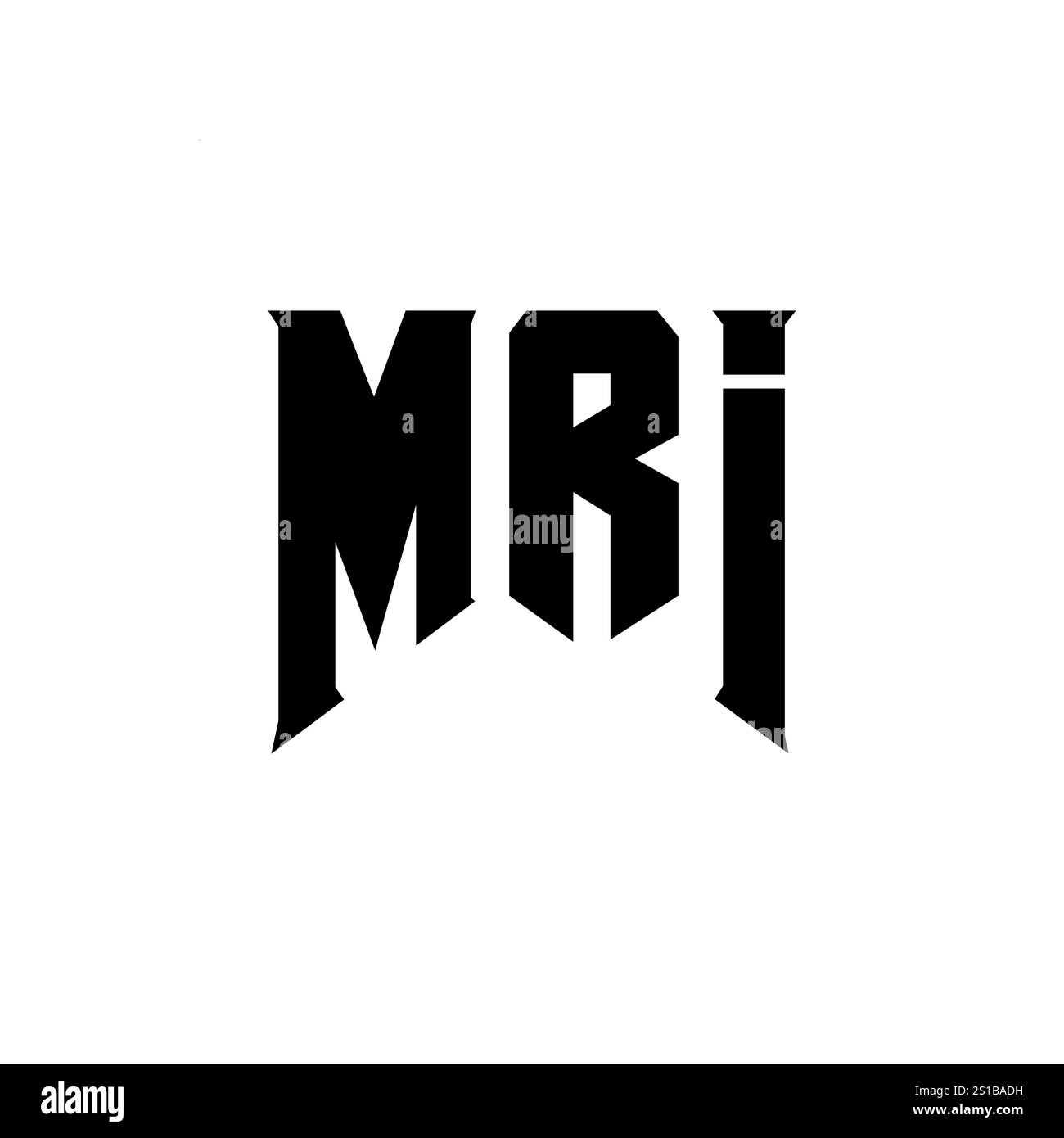 MRI letter logo design for technology company. MRI logo design black ...