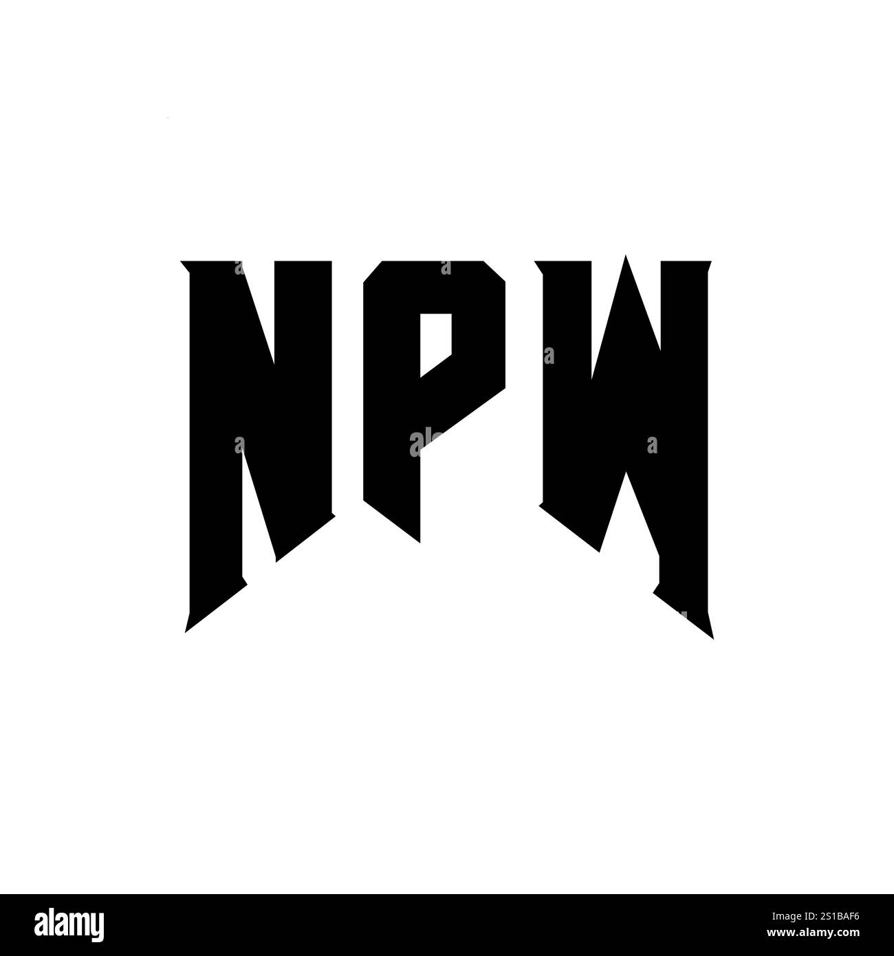 NPW letter logo design for technology company. NPW logo design black ...