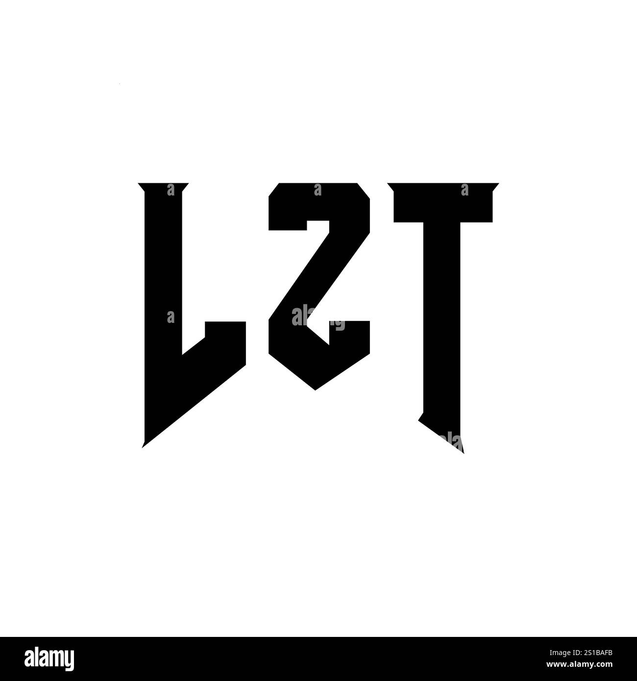 LZT letter logo design for technology company. LZT logo design black ...