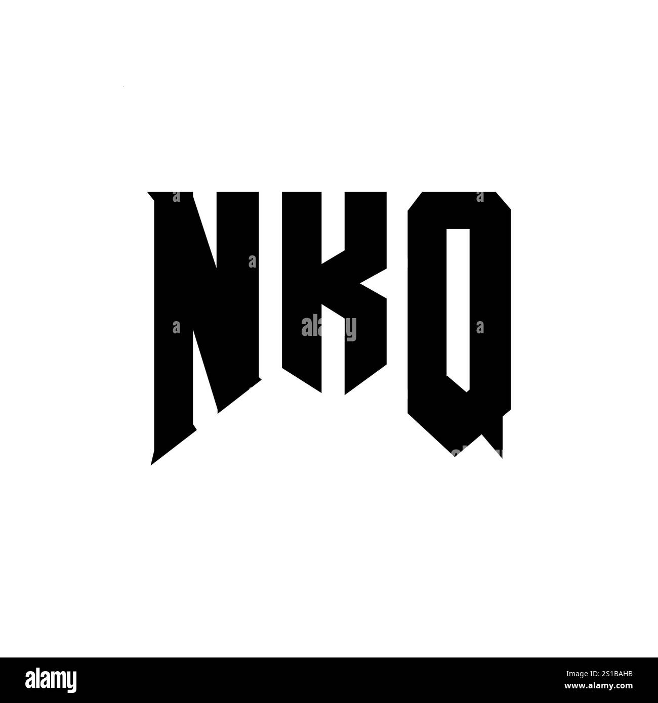NKQ letter logo design for technology company. NKQ logo design black ...