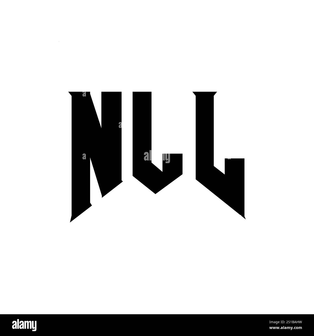 NLL letter logo design for technology company. NLL logo design black ...