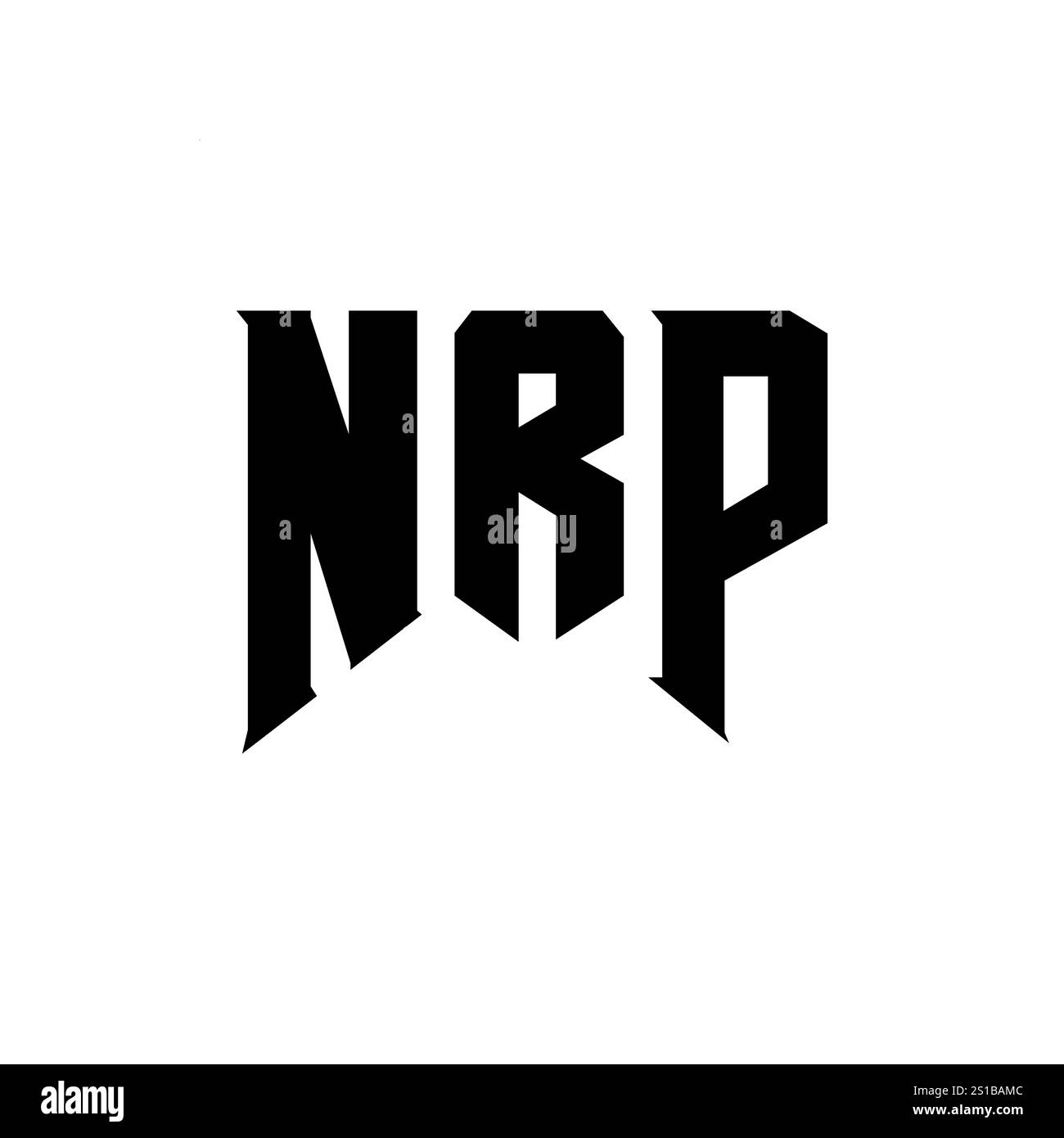NRP letter logo design for technology company. NRP logo design black ...