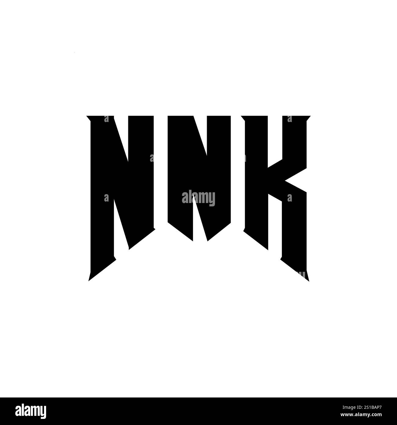 NNK letter logo design for technology company. NNK logo design black ...