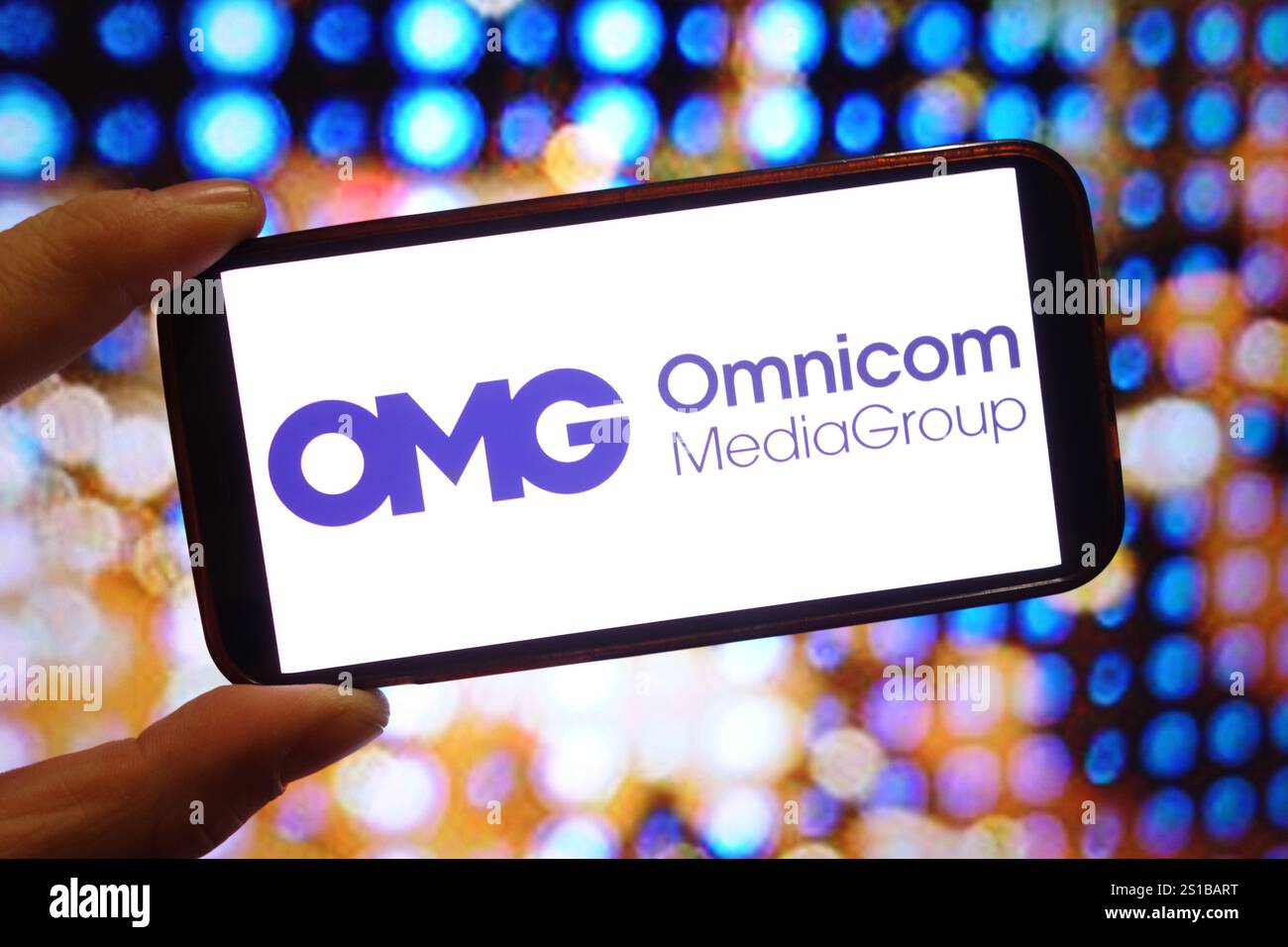 Poland. 02nd Jan, 2025. In this photo illustration, the Omnicom Media ...