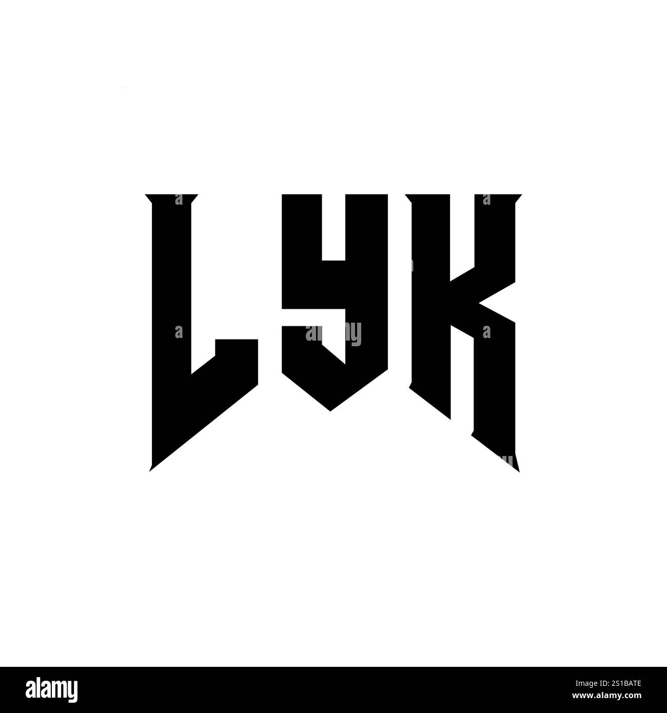 LYK letter logo design for technology company. LYK logo design black ...