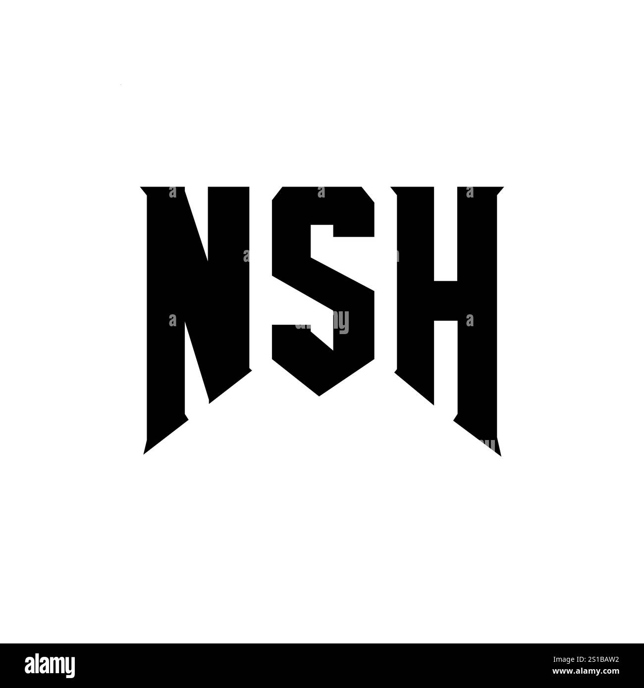 Nsh logo design Stock Vector Images - Alamy