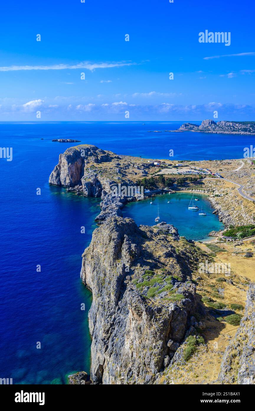 St. Paul Bay - Paralia Agios Pavlos - Paradise Bay at Lindos - travel destination in Rhodes ...