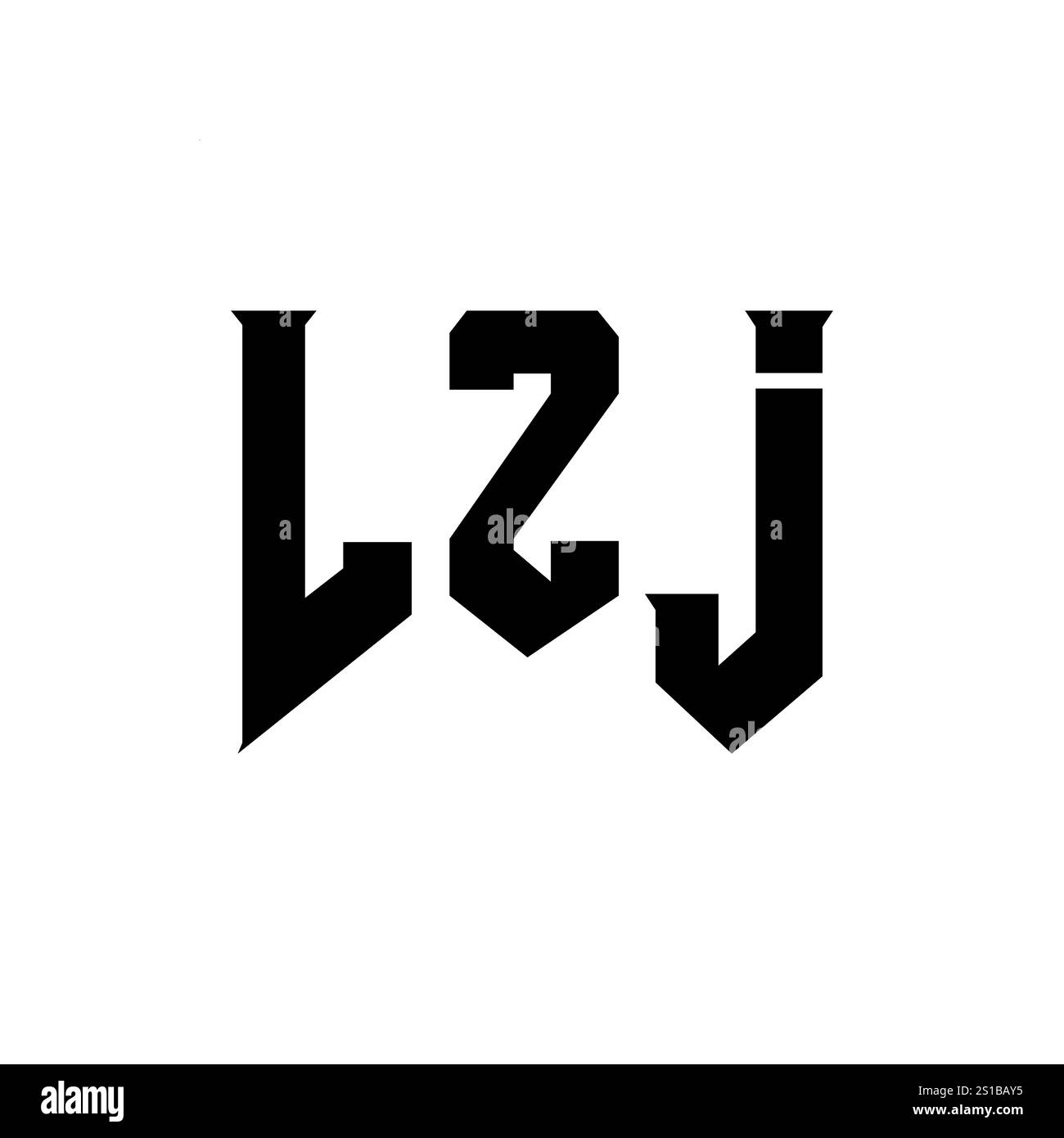 Lzj logo design hi-res stock photography and images - Alamy
