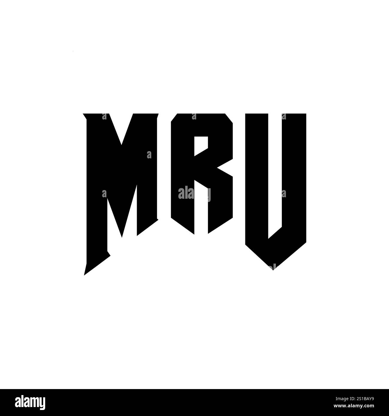 MRU letter logo design for technology company. MRU logo design black ...