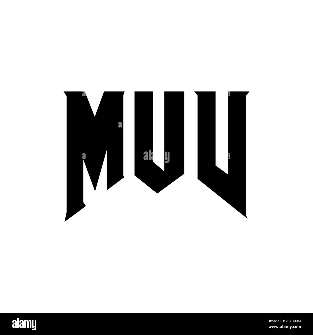 MUV letter logo design for technology company. MUV logo design black ...