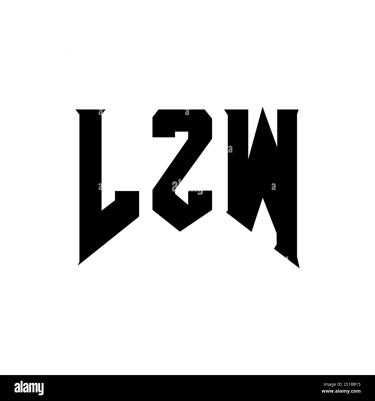 LZW letter logo design for technology company. LZW logo design black ...