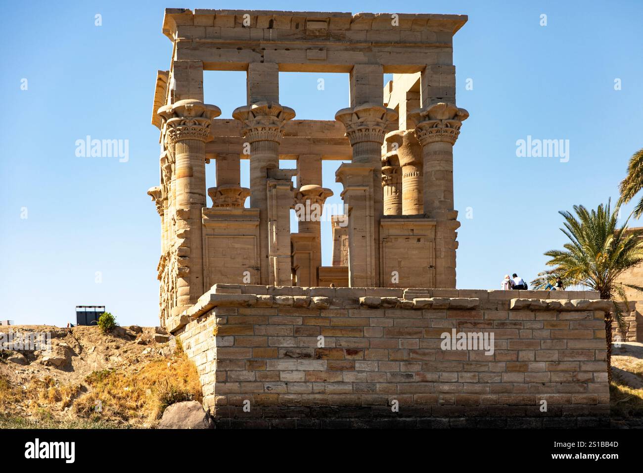 Aswan, Egypt; January 18, 2024: Admire the architecture of the temple ...