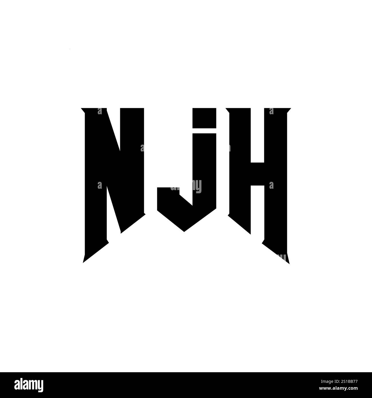 Njh logo design hi-res stock photography and images - Alamy