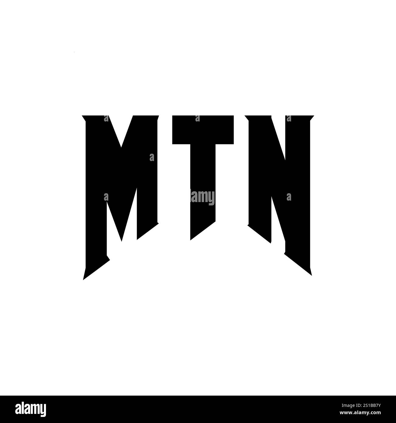 MTN letter logo design for technology company. MTN logo design black ...