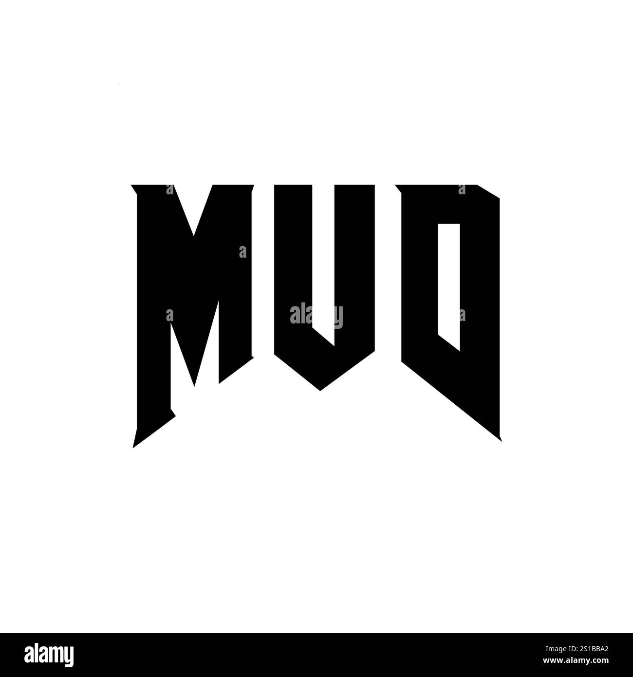 MUD letter logo design for technology company. MUD logo design black ...