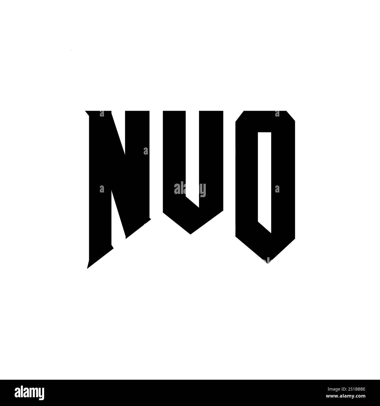 NUO letter logo design for technology company. NUO logo design black ...