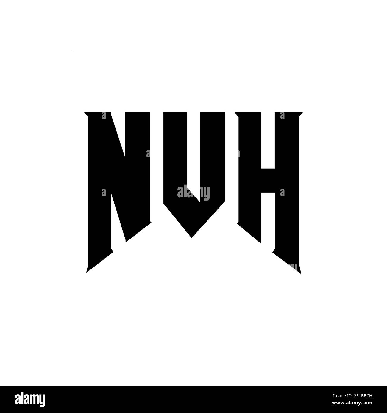 NVH letter logo design for technology company. NVH logo design black ...