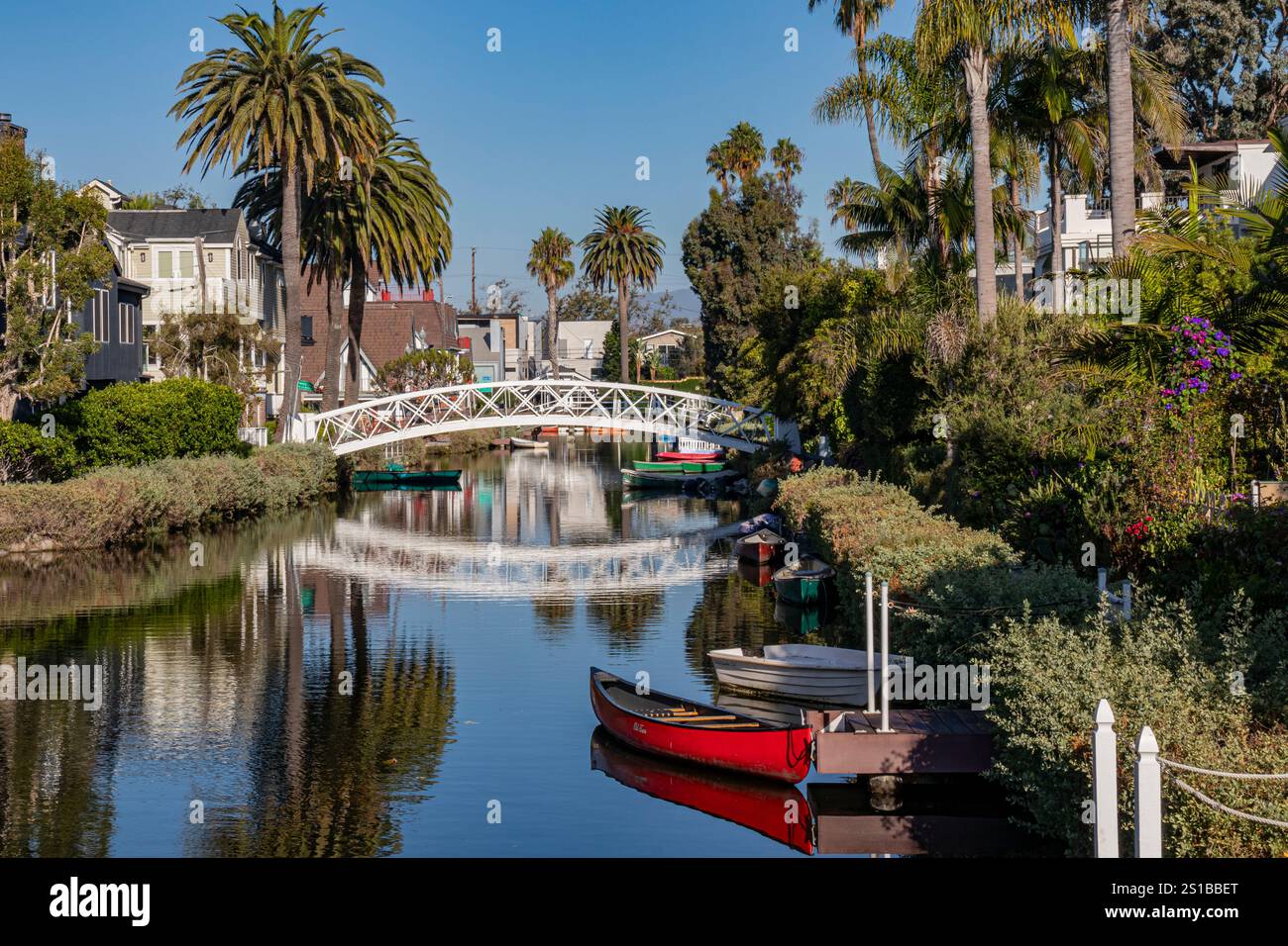 Venice canals, Los Angeles, California Stock Photo - Alamy
