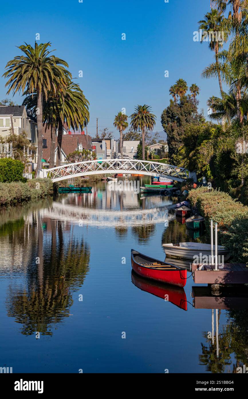 Venice canals, Los Angeles, California Stock Photo - Alamy