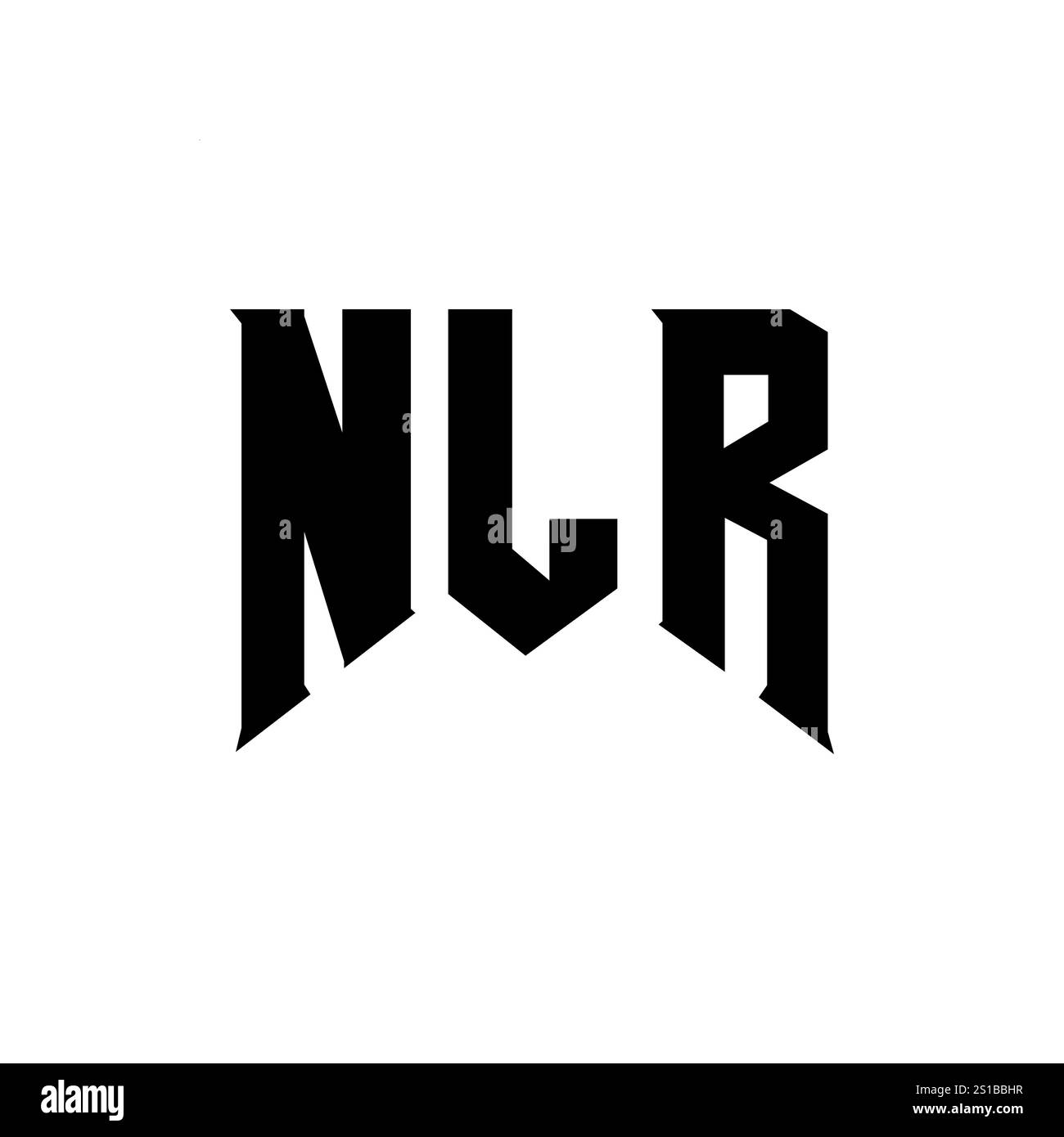 NLR letter logo design for technology company. NLR logo design black ...