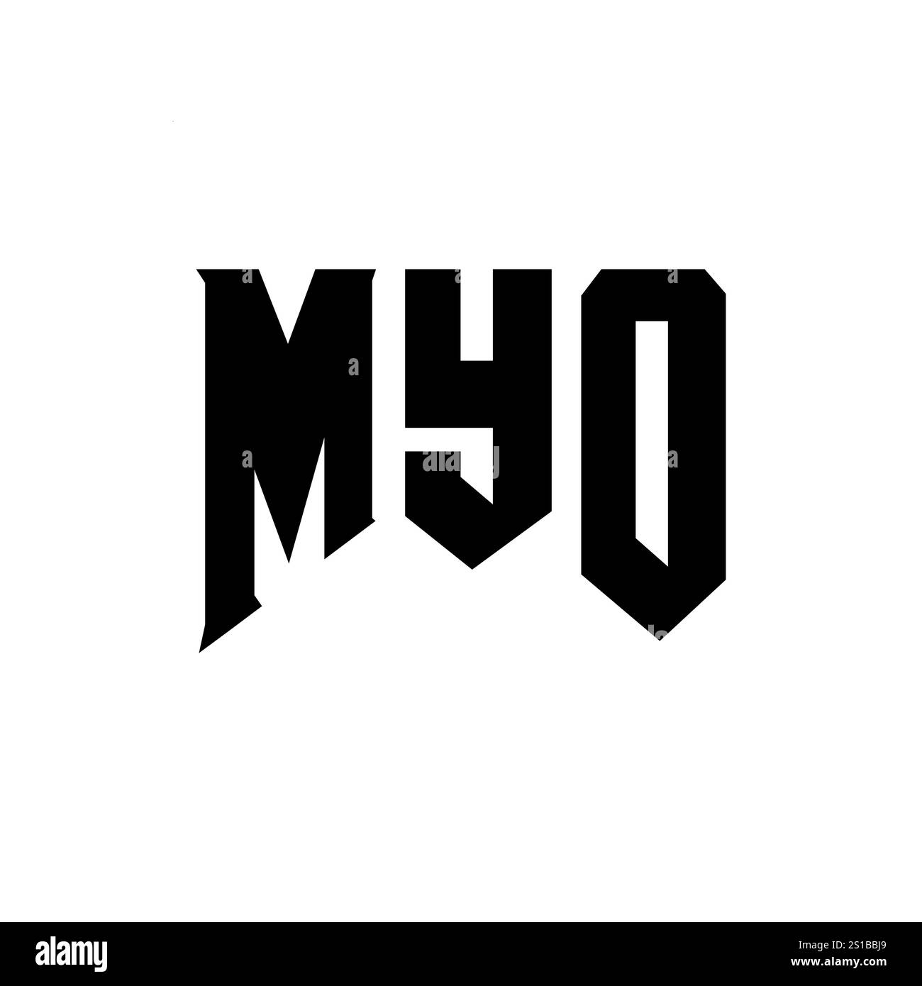 MYO letter logo design for technology company. MYO logo design black ...