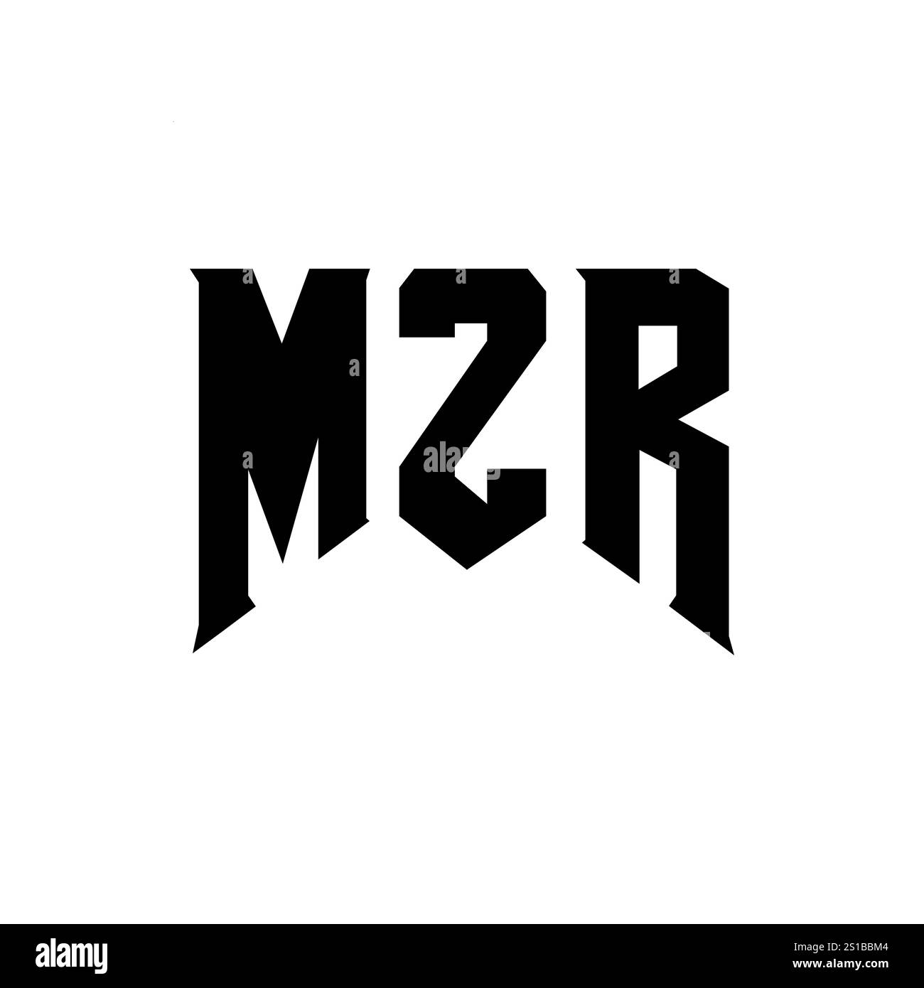 MZR letter logo design for technology company. MZR logo design black ...