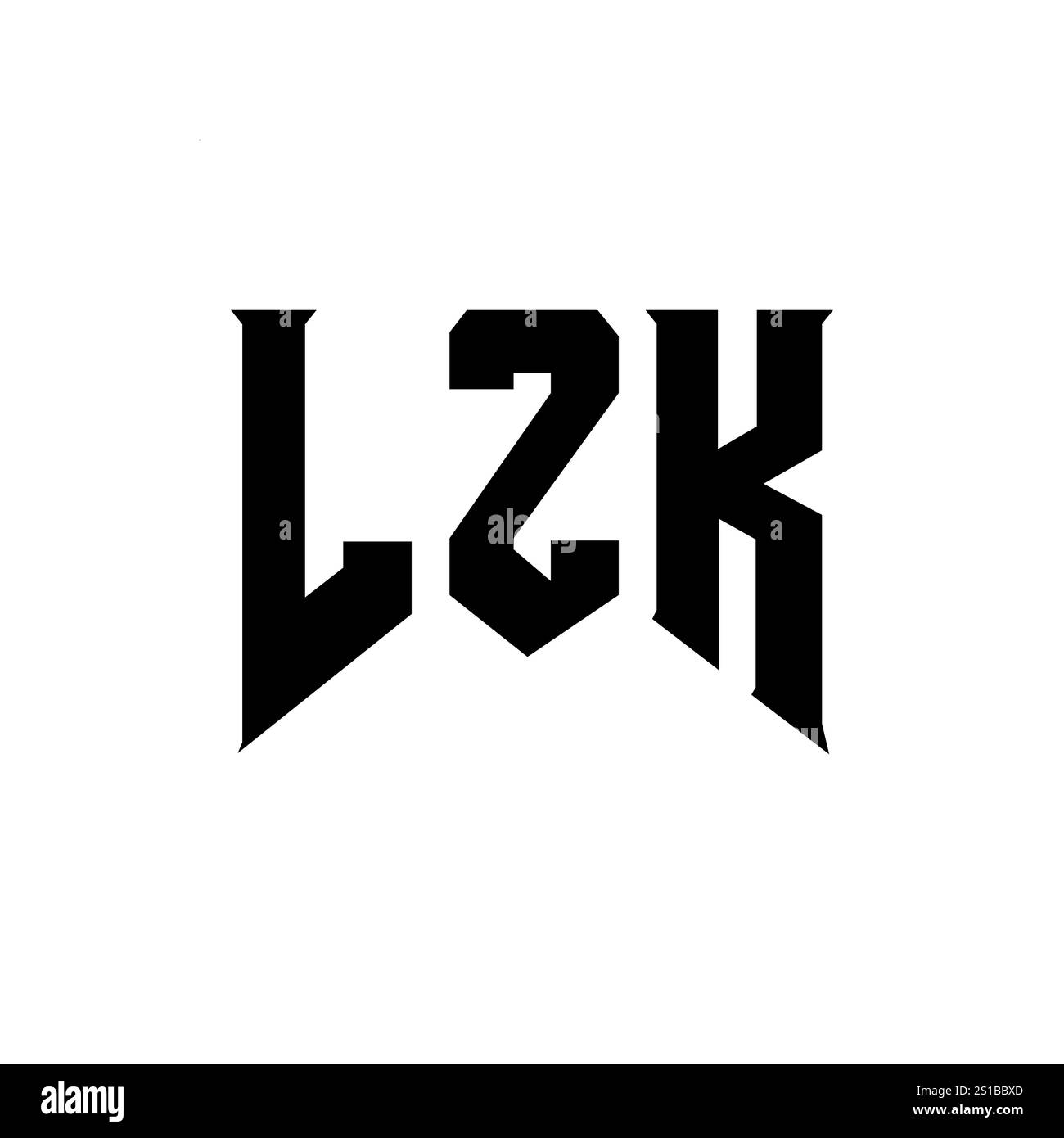 LZK letter logo design for technology company. LZK logo design black ...