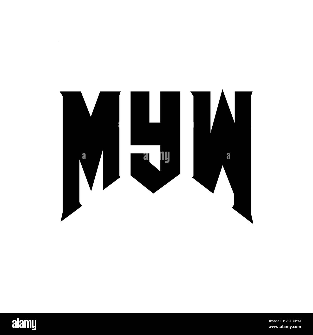 Myw logo design hi-res stock photography and images - Alamy