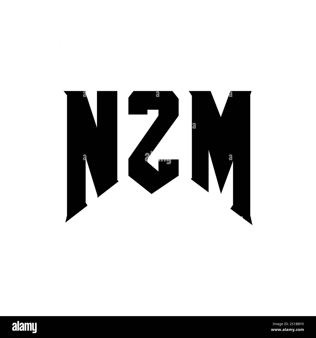 NZM letter logo design for technology company. NZM logo design black ...