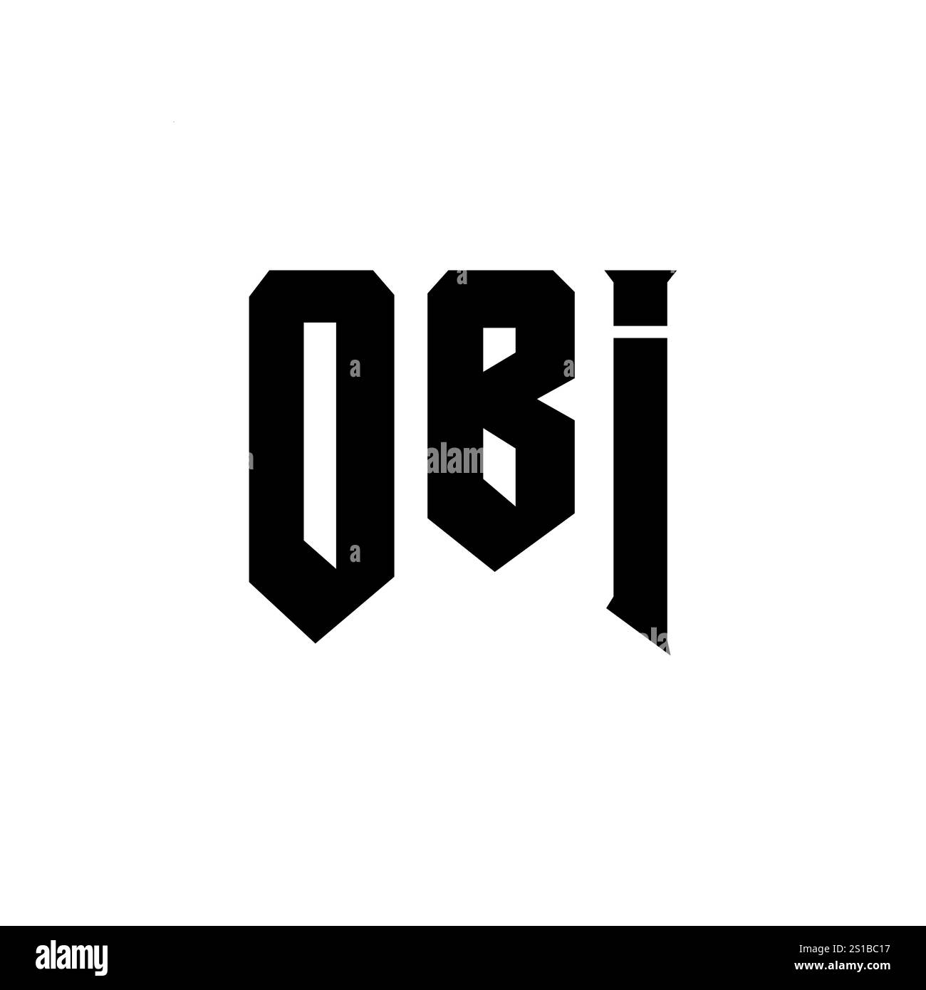 OBI letter logo design for technology company. OBI logo design black ...