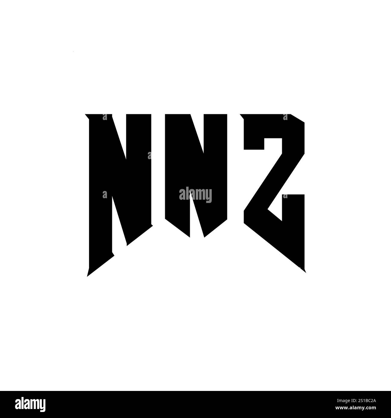 Nnz logo design Stock Vector Images - Alamy