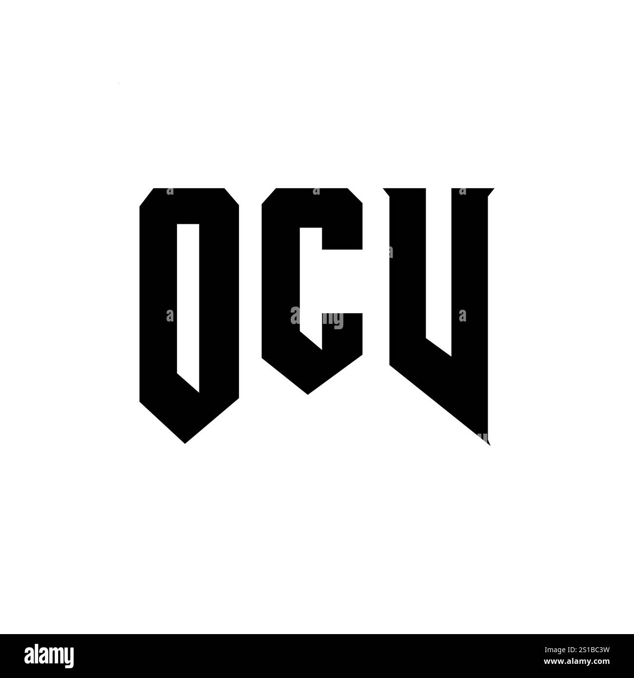 OCV letter logo design for technology company. OCV logo design black and white color combination ...